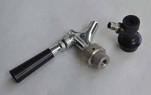 BEER FAUCET SAMPLING TAP w/ BALL LOCK QUICK DISCONNECT for CORNELIUS ...