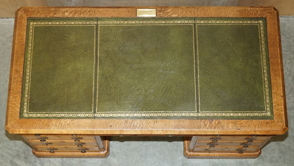 ANTIQUE CIRCA 1883 REVEREND FRANK H FISHER GIFTED VICTORIAN OAK PARTNER ...