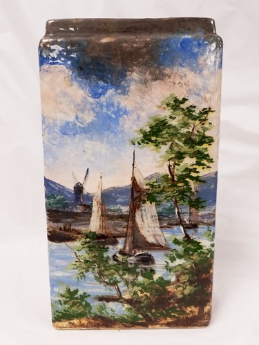 Antique ODELL & BOOTH BROTHERS American Art Pottery Barbotine Glaze ...