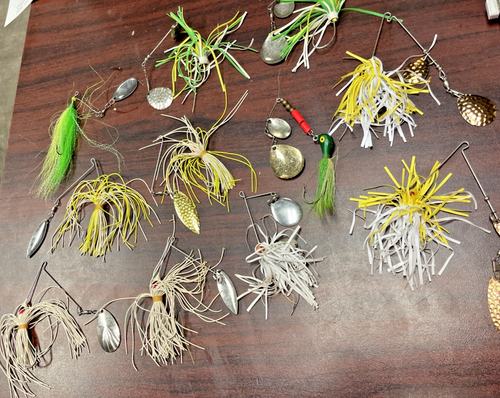 Lot of 11 Random Spinner Baits. Fishing Lures. Used Unbranded. | eBay