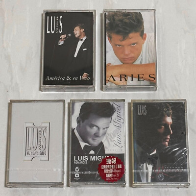 Luis Miguel 1992~1997 Aries + Romances Taiwan Edition Cassete Tape ...