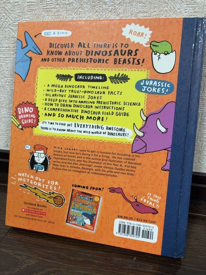 Scholastic Dinosaur Facts & Jokes Children's Picture Book Mike Lowery ...