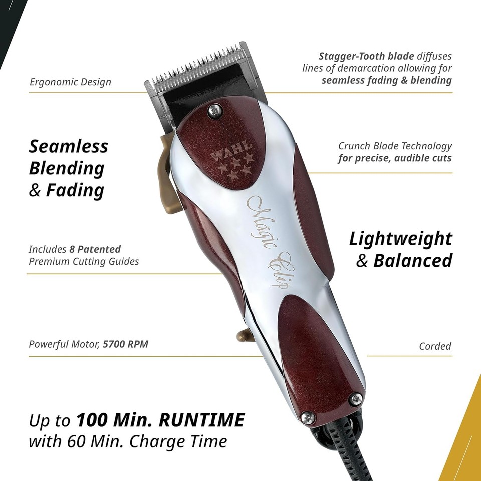 Wahl Professional 5-Star Series Magic Clip Corded Corded Operation ...