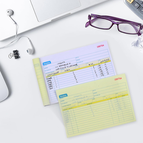2 Packs Invoice Book for Small Business 2-Part Carbonless, 2P, White/Canary | eBay