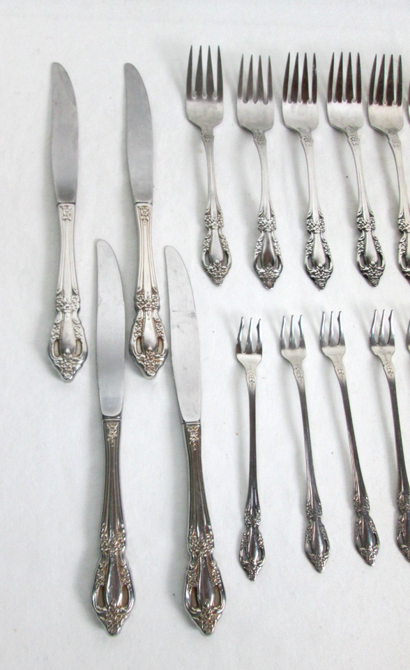 33 Pc. Oneida Raphael Distinction Deluxe HH Stainless Flatware. | eBay