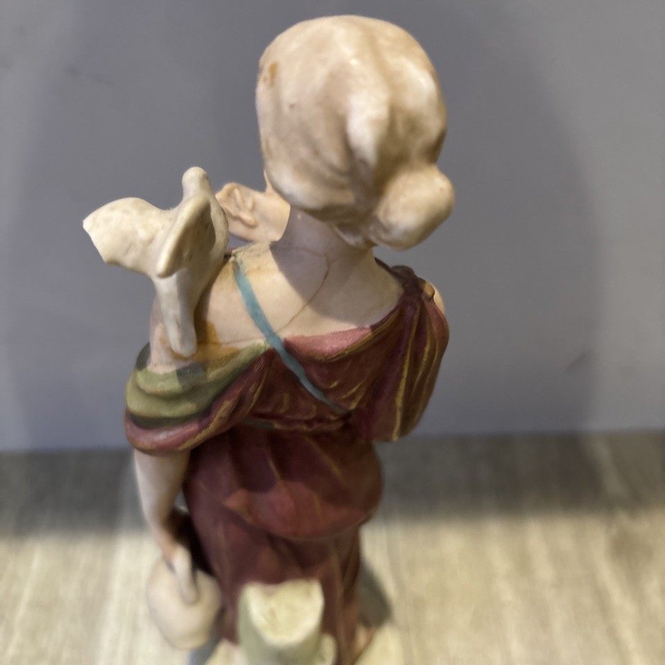 *Imperfect* Vintage Royal Dux Shot Enamels Figurine Roman Lady With ...