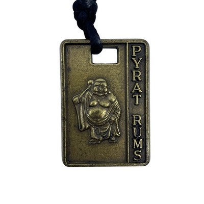 PYRAT Rums Bronze Metal Buddha Hoti Zen Patron Saint Medallion Keychain ...