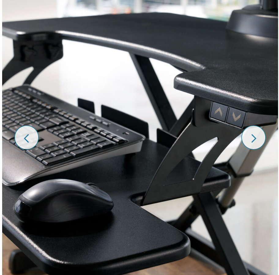 VARIDESK Pro Plus 49900 36 inch Adjustable Standing Desk - Black ...