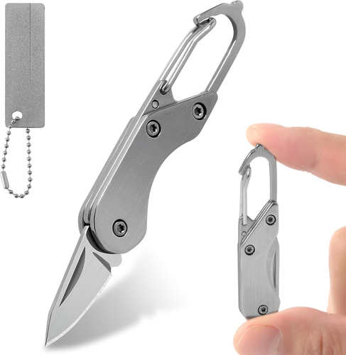 Stainless Steel Mini Folding Knife, Portable Key Chain Knife and Small ...