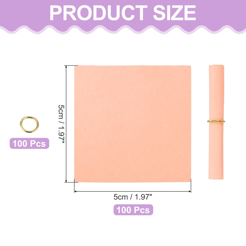 Mini Vintage Messages Papers Scrolls, 100Pcs Wish Paper Roll, Rose Pink ...