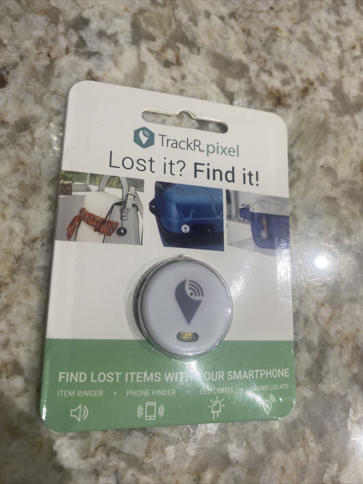 TrackR Pixel Bluetooth Tracking Device, Key Phone Finder, iOS/Android ...