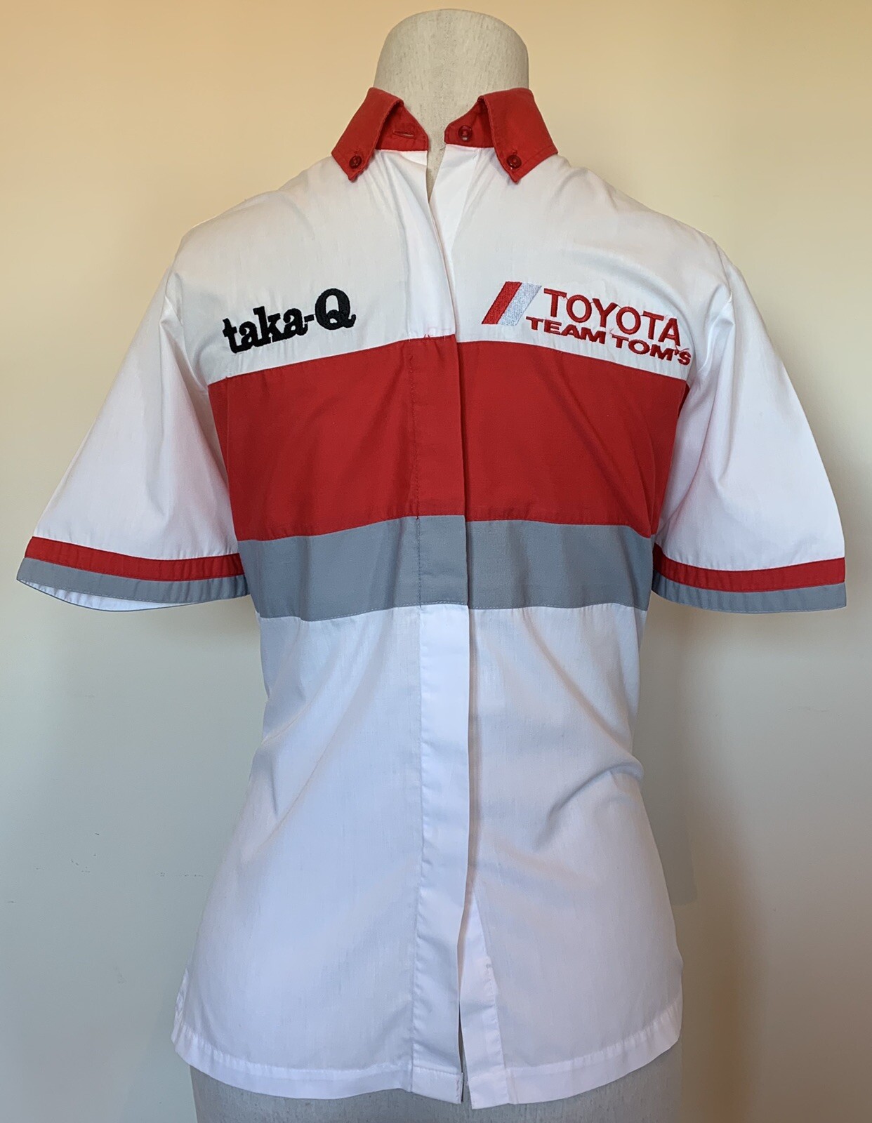 ORIGINAL TOYOTA TEAM TOMS RACE TEAM COLLARED SHIRT SMALL LE MANS GROUP ...