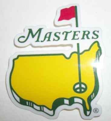 Masters Golf~Vinyl Sticker Decal~2 1/2" x 2 1/8"~High Gloss~High ...