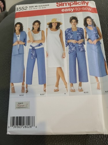 Simplicity Sewing Pattern 4552 BB Miss Plus Size Sportswear for sale ...