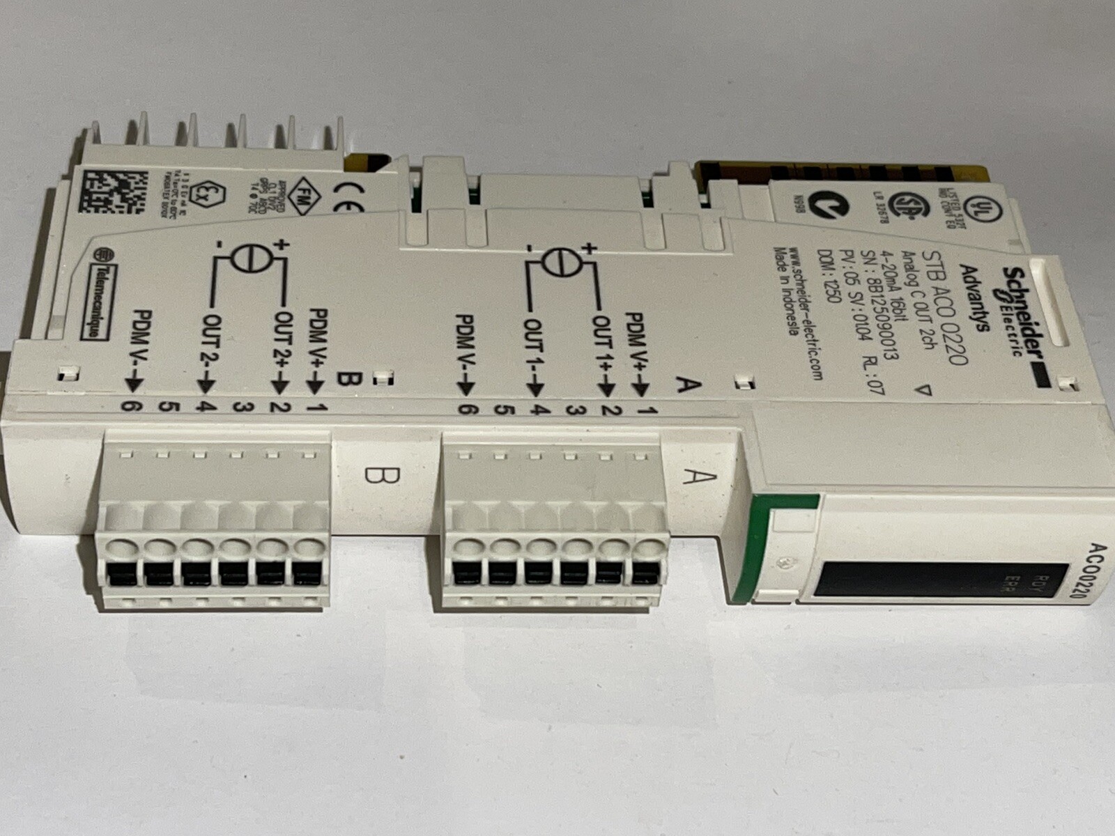 STANDARD ANALOG OUTPUT MODULE, STB-ACO-0220, SCHNEIDER | eBay