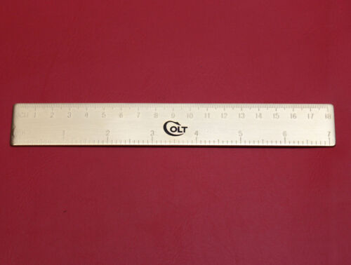 Colt Firearms Thick 7" Brass Ruler | eBay