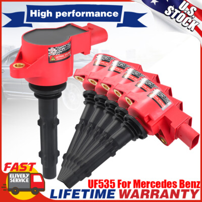 Pack of 6 Ignition Coil For 2005-2010 Mercedes-Benz E280 E300 E350 C230 ...