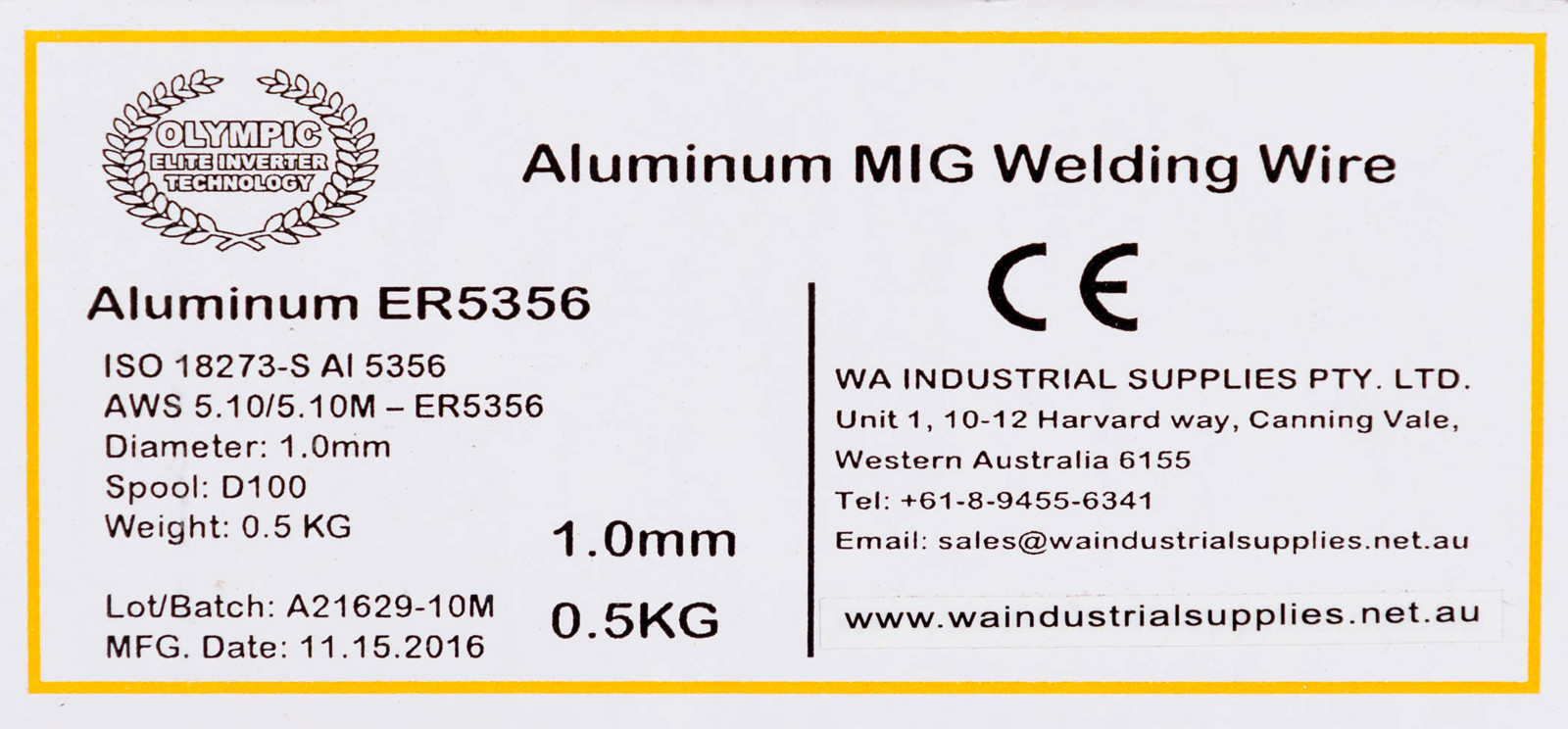 5356 1.0MM X 0.5KG MINI SPOOL ALUMINIUM MIG WELDING WIRE OLYMPIC | eBay