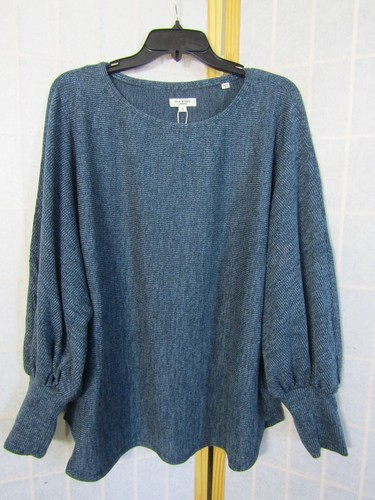 NWT Max Studio London Plus Textured Ribbed Blouse LS Top Women's 1X | eBay