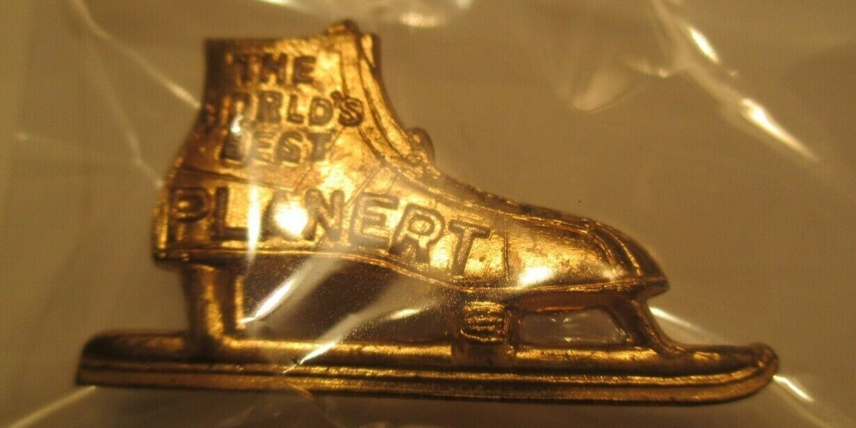 Planert Ice Skate the Worlds Best Advertising Pin Button Pinbacks | eBay