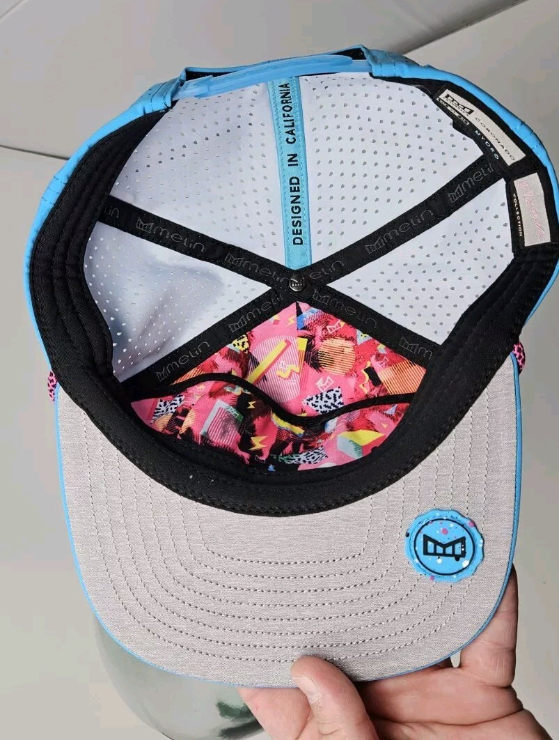 MELIN Coronado Hydro Neon Blue Neon Pink Hat Cap SnapBack NEW No Tags ...