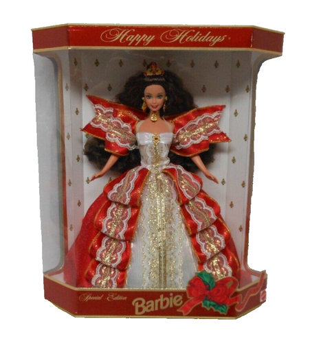 MATTEL HAPPY HOLIDAY BARBIE 1997 SPECIAL EDITION = WHITE BACKGROUND ...