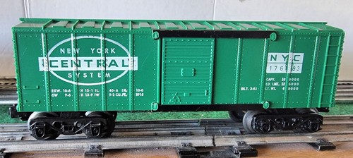 MARX O SCALE NYC BOXCAR WITH K LINE METAL BASE & Knuckle Coupllers ...
