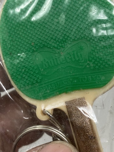 Ping Pong Table Tennis Paddle Racket Keychain Tamasu Tokyo Butterfly ...