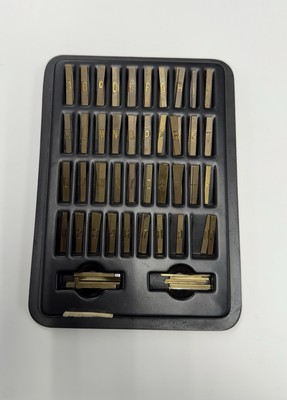 New Hermes Block Engraving Font | eBay