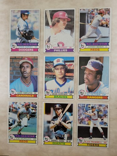 1979 Topps Partial Set of 459 Different Baseball Cards Johnny Bench ...