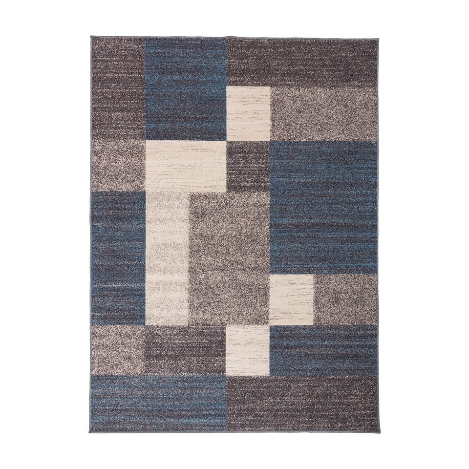 Rugshop Area Rug Modern Boxes Design Non-Slip Rugs for Living Room ...