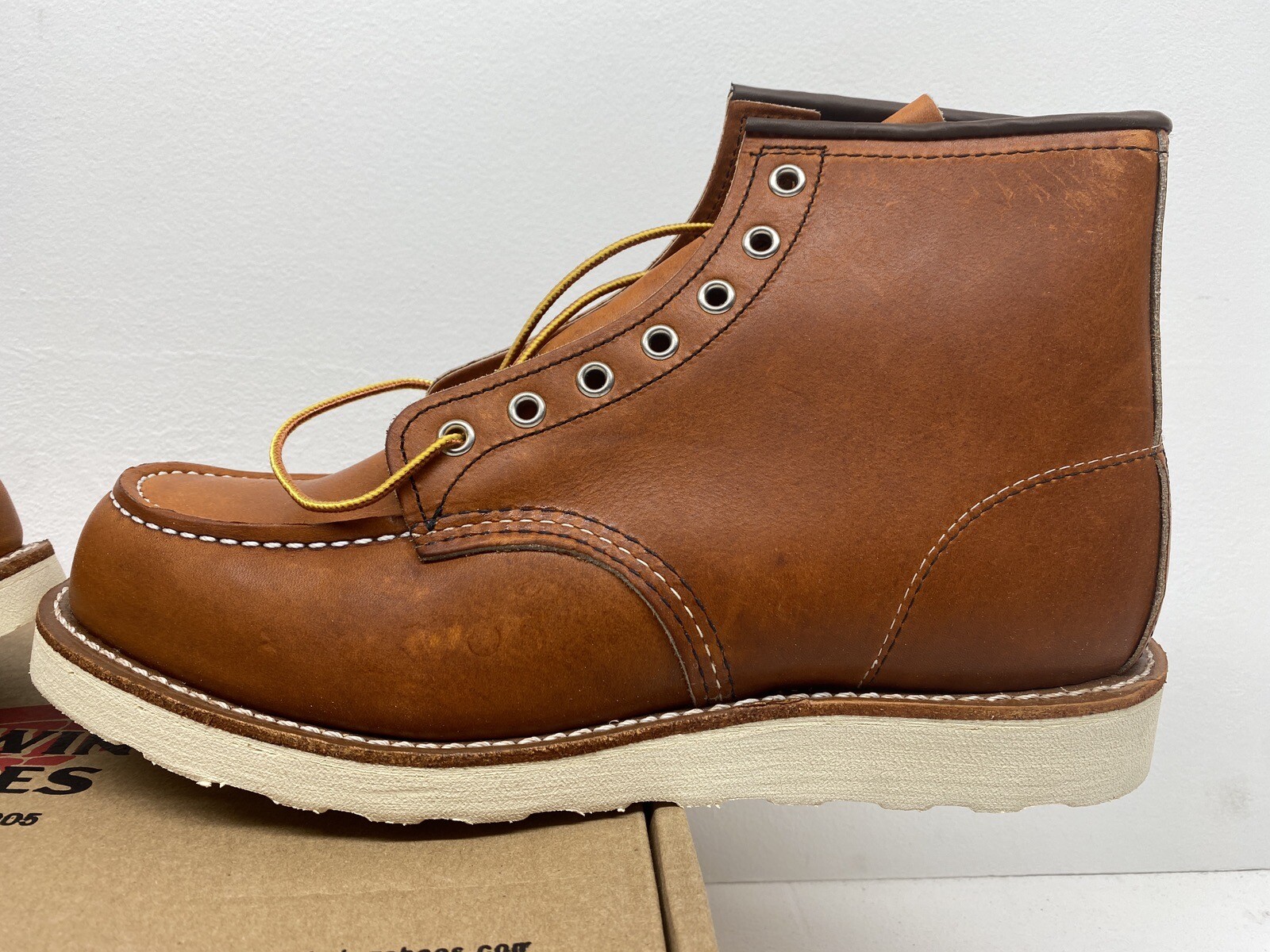 Red Wing Moc Toe Boots UK Size 9 'Oro Legacy' 875 USA Heritage Leather ...