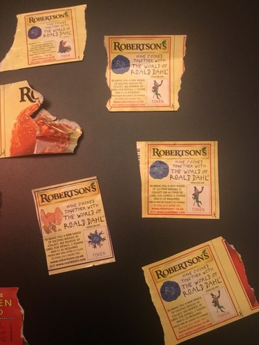 ROBERTSONS JAM COLLECTABLE BADGE TOKENS ROALD DAHL MARMALADE | eBay UK