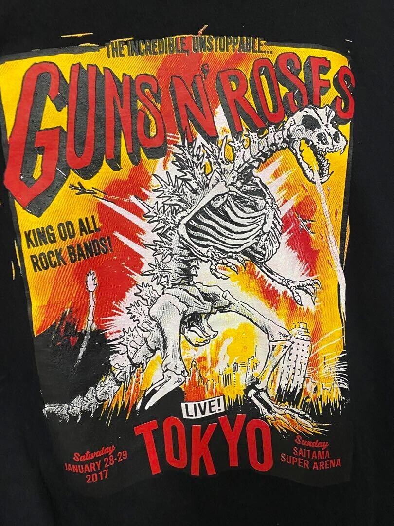 GUNS N ROSES Godzilla Shirt XL Size 2017 Tokyo Ver. | eBay GUNS N ROSES Godzilla Shirt XL Size 2017 Tokyo Ver. | eBay