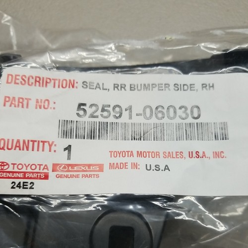 Genuine 2018-2021 Toyota Camry Side Seal Right Rear Bumper 52591-06030 ...