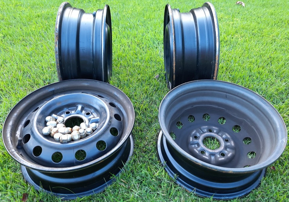 Toyota Wheels J14x5-1/2 JJ DOT CMC 1298 LC4 5-Lug Steel Set of 4 +20 ...