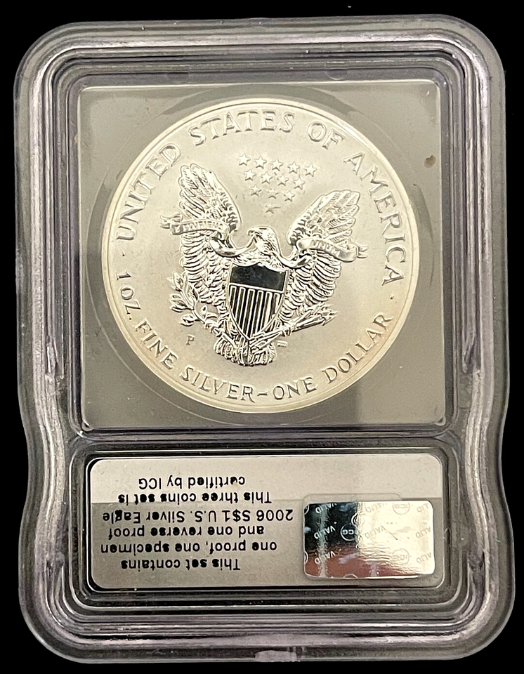 2006 P Reverse Proof Silver Eagle ICG RP69 DCAM From 20th Anniversary ...