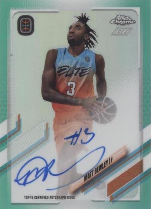 2021-22 Topps Chrome OTE Overtime Elite - Chrome Autographs Matt Bewley ...