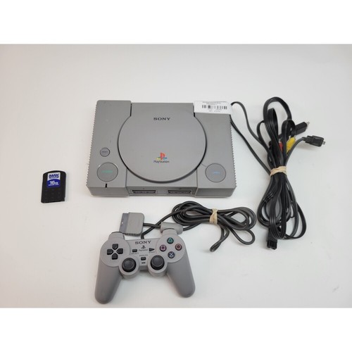 Sony Playstation 1 SCPH-1001 Console Bundle PS1 - GREY - Tested | eBay