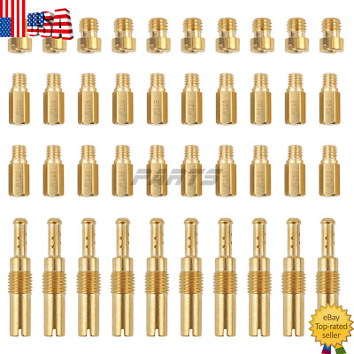 Carburetor Main Jets & Slow Jets / Pilot Jet Kit For Keihin CV CVK CVVD FCR PWK | eBay