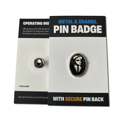Metal & Enamel Ska Man Pin Badge & Secure Locking Back | eBay UK