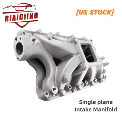 for Small Block Ford SBF 351W V8 Air Gap Single Plane Intake Manifold ...