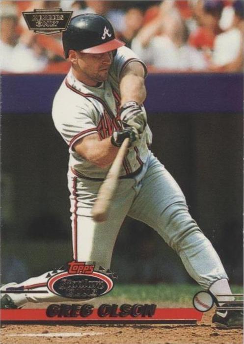 1993 Topps Stadium Club - Greg Olson #450 Members Only for sale online ...