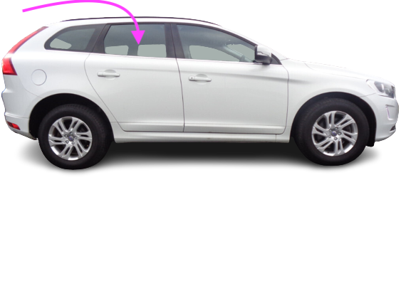 Fits:2010-2017 Volvo XC60 Passenger Rear Right Door Window Glass ...