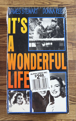 1993 It's A Wonderful Life Alpha Video VHS Black & White SEALED | eBay