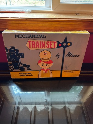 vintage marx mechanical tin train set sealed unopened impossible nos ...