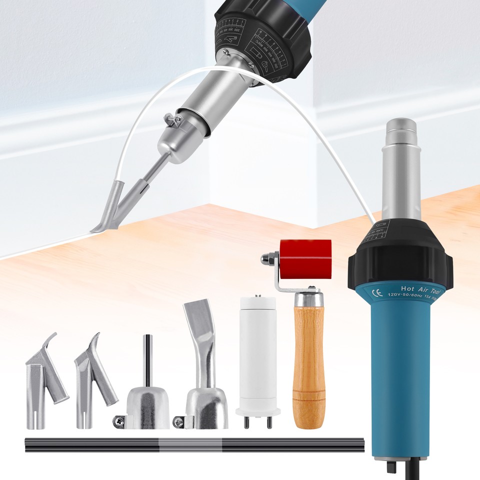 1500W/1600W Hot Air Torch Plastic Welder Heat Welding Gun Kit + 4 ...