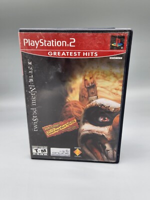 Twisted Metal Black PlayStation 2 Red Label PS2 w/ Manual Bonus Disc ...