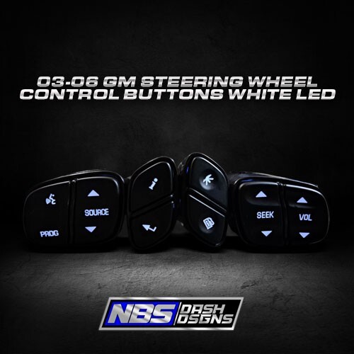 2003-2006 Gm Steering Wheel Control Buttons (Cold White Led) | eBay
