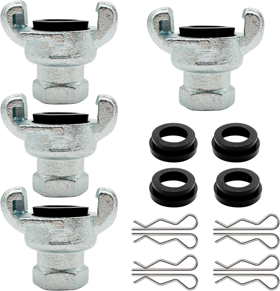 4Pcs NPT Iron Air Hose Fitting, Universal Coupling, Chicago Fitting | eBay